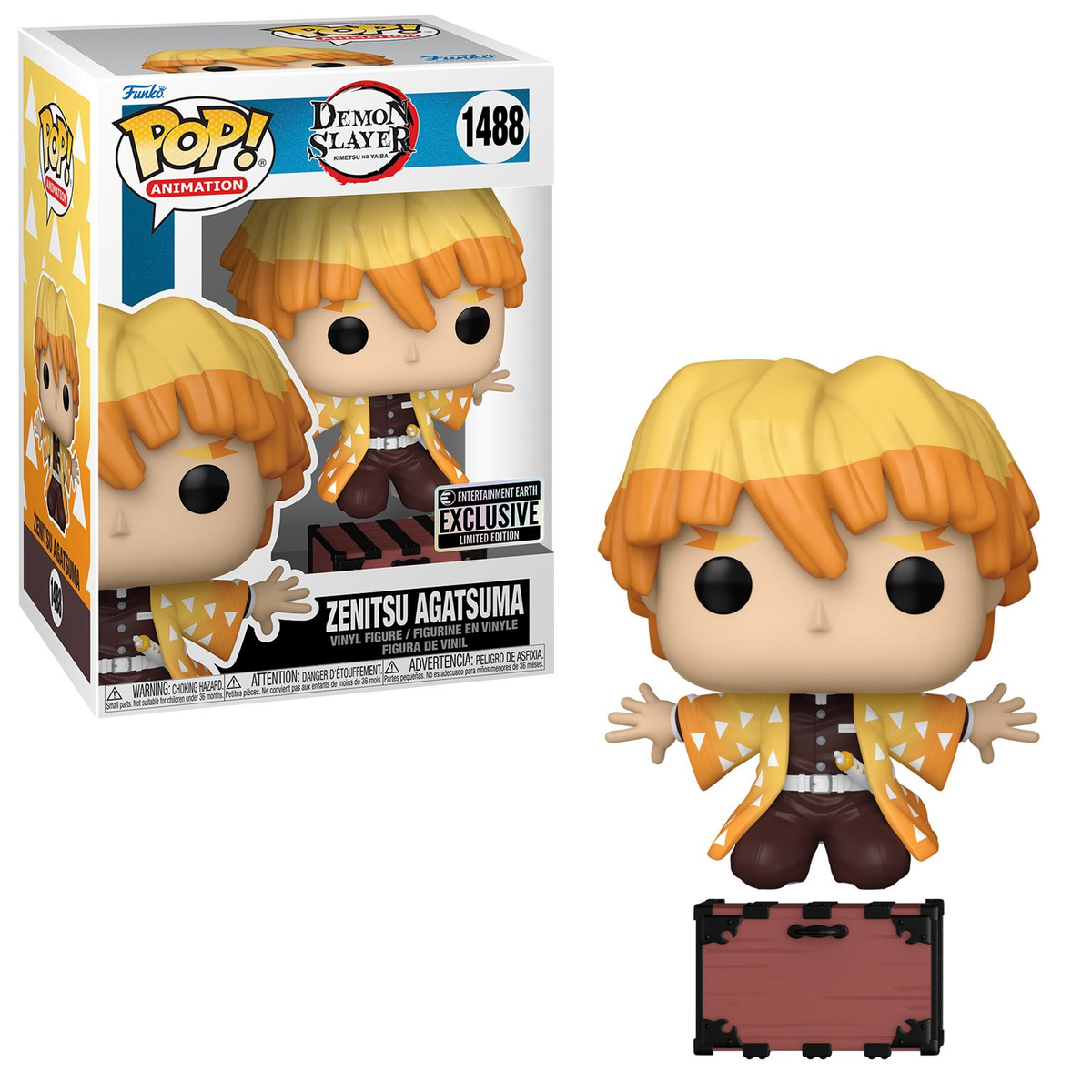 Funko POP! Animation Demon Slayer Zenitsu Agatsuma Nezukos Box EE Excl ...