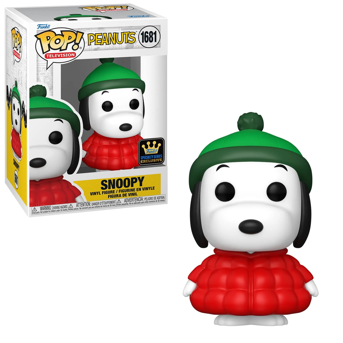 Funko POP! Television Peanuts Snoopy in Coat Specialty Series Exclusiv ...