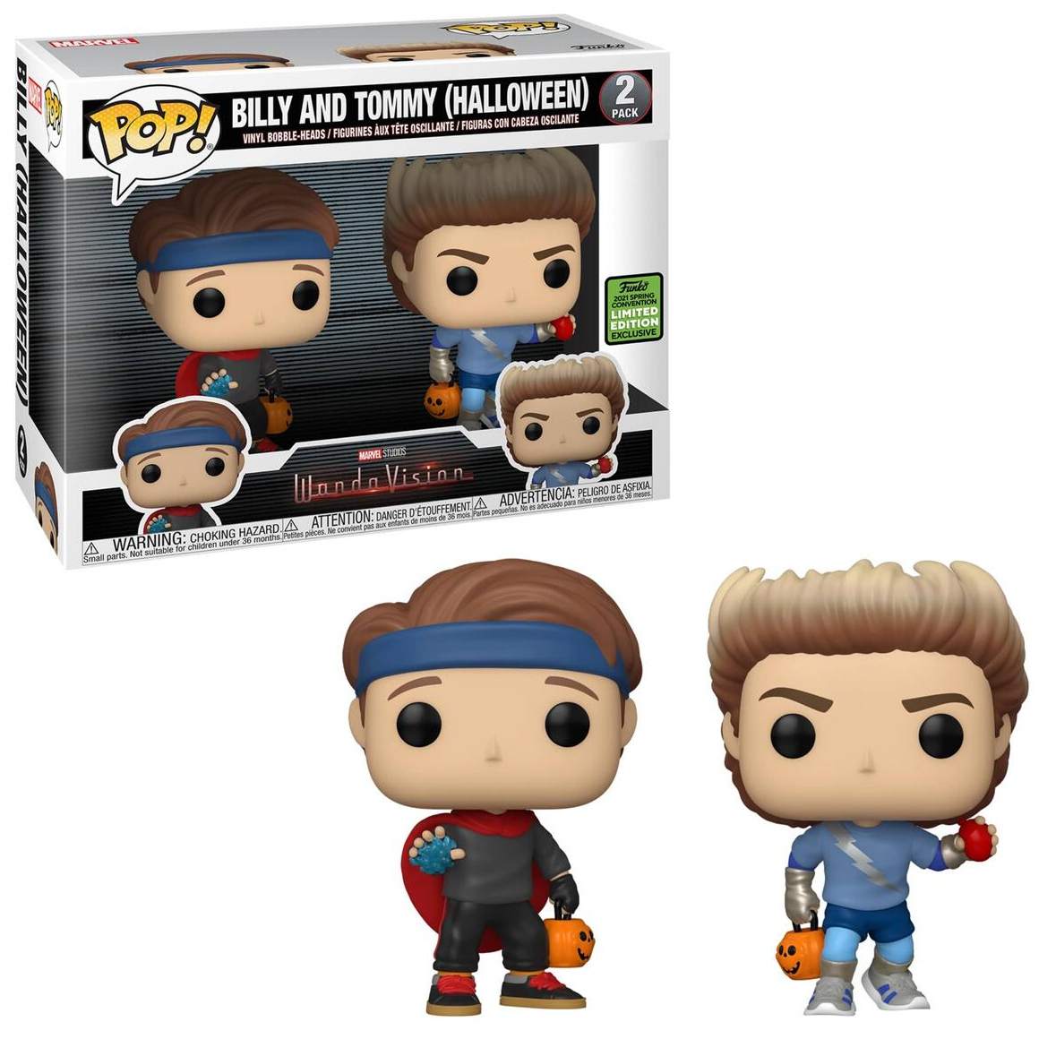 Funko POP! Marvel Wandavision Billy and Tommy (Halloween) Spring Conve ...
