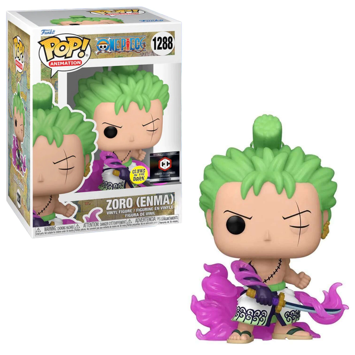 Funko POP! Animation One Piece Zoro Enma Glow Chalice Exclusive ...