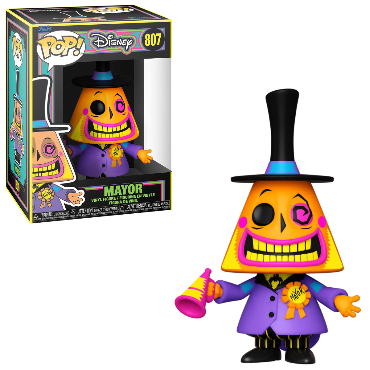 Funko POP! Disney Nightmare Before Christmas Mayor Black Light ...