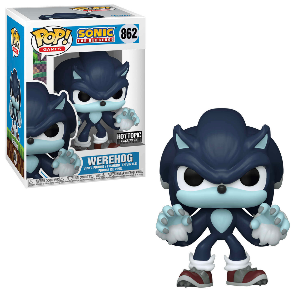 Funko POP! Games Sonic the Hedgehog Werehog Hot Topic Exclusive ...