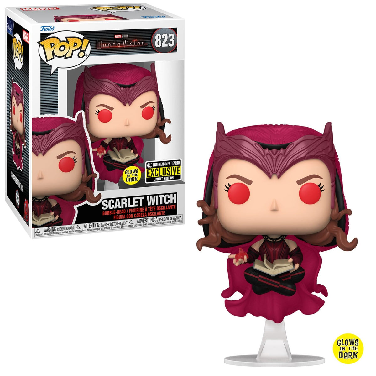Funko POP! Marvel Wandavision Scarlet Witch Glow in the Dark EE Entert ...