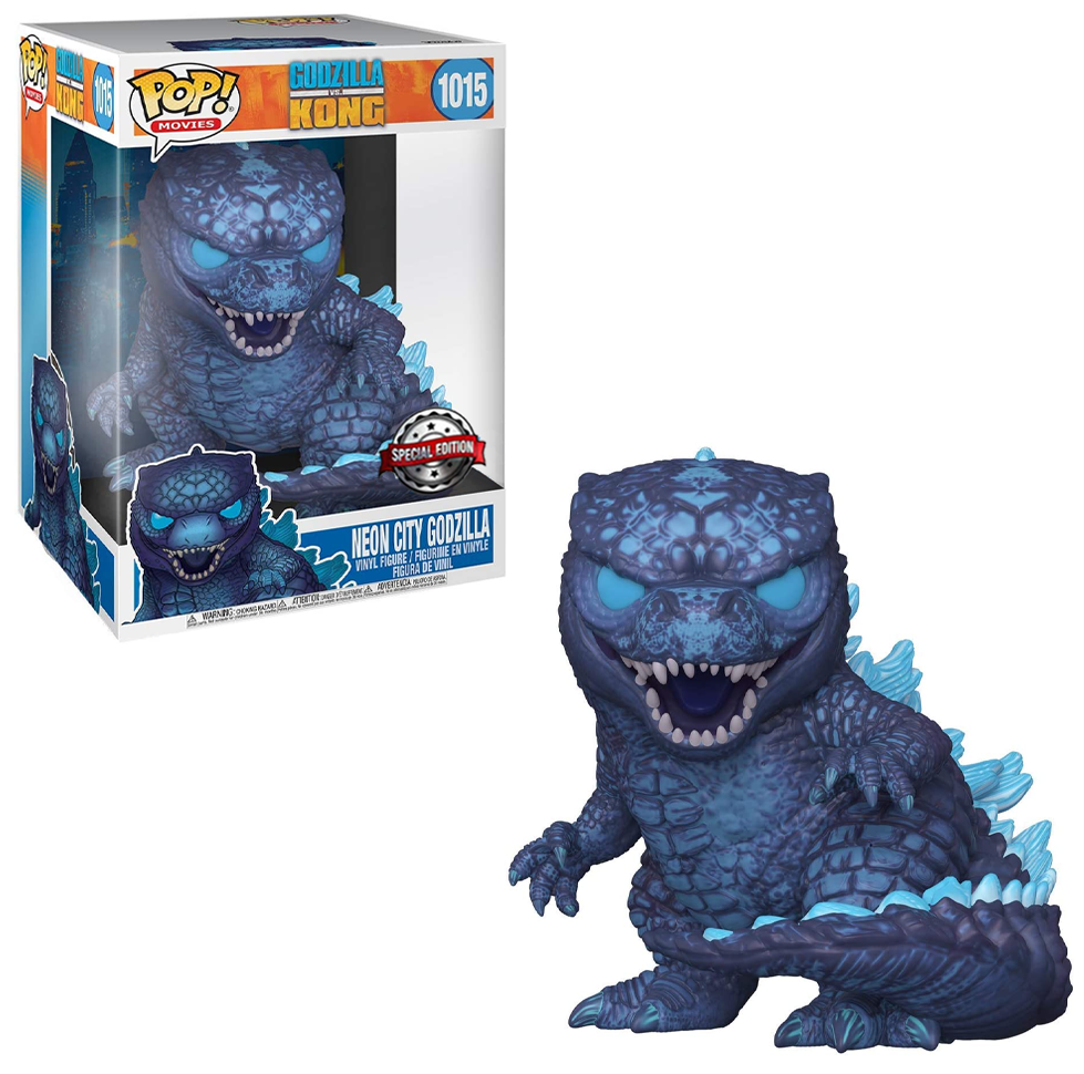 Funko POP! Movies Godzilla vs Kong Neon City Godzilla 10 Inch Exclusiv ...