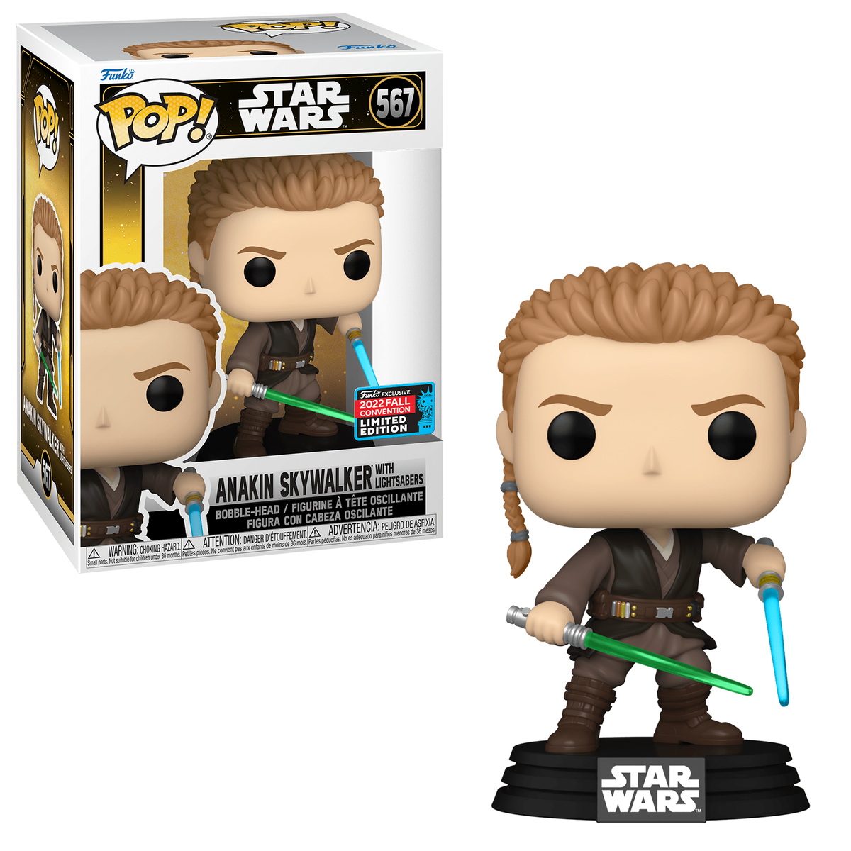Funko POP! Star Wars Anakin Skywalker with Lightsabers 2022 Fall Conve ...